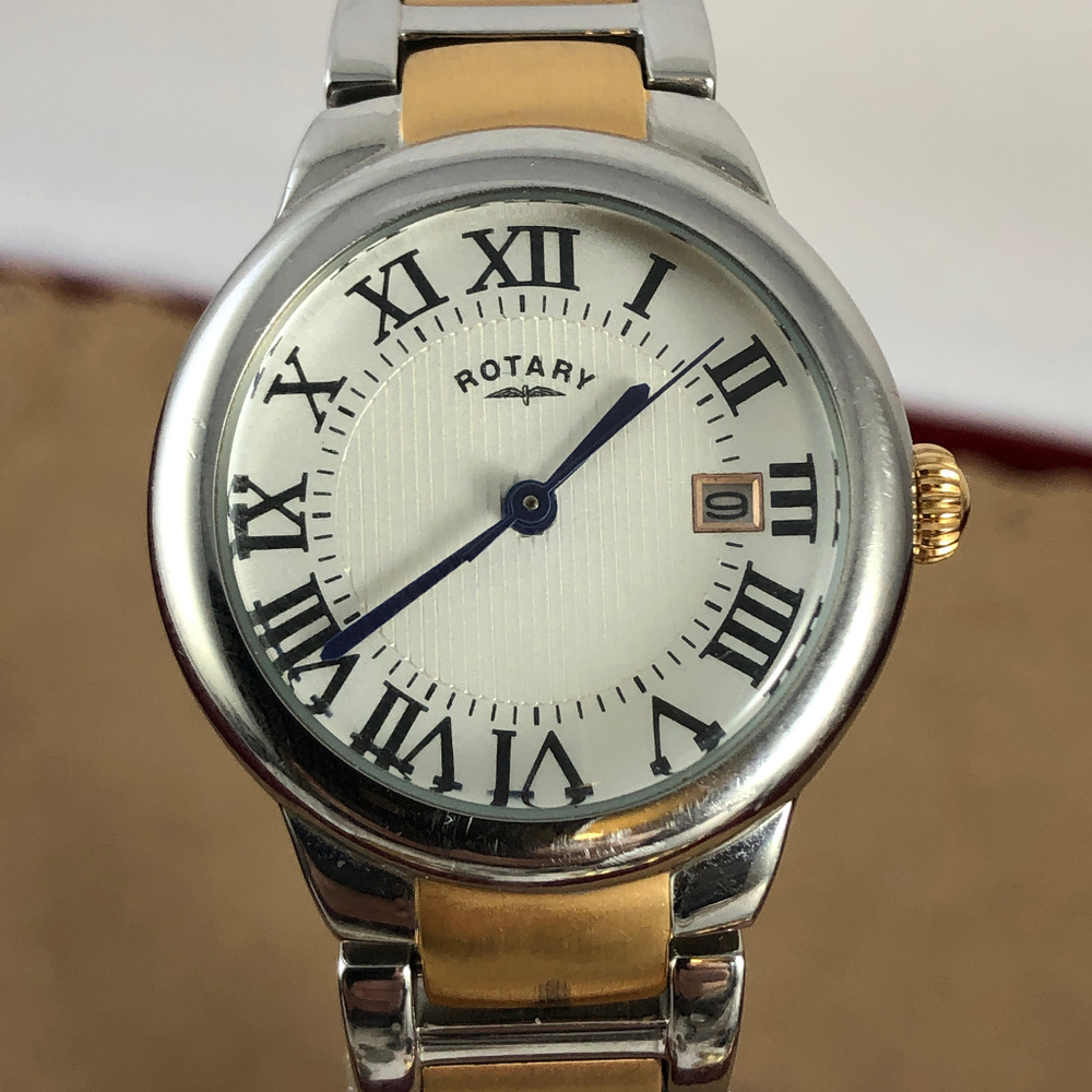 Rotary Swiss Savannah Watch Silver And Rose Gold - Gem
